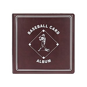 BCW Supplies Baseball 3" Album - Burgundy | Premium Durable Binder for 90 Baseball Cards Heavy-Duty D-Ring, Lasting Durability, and Classic Display | Ideal for Collectors, Storage, and Card Protection