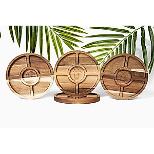 Daydreamer Designs Cheese Board Set (9” x 3/4”), Mini Charcuterie Boards – Acacia Wood, Cheese Boards Charcuterie Boards, - Charcuterie Board Gift Set– Mini Cheese Board, Small Cheese Board, 9in