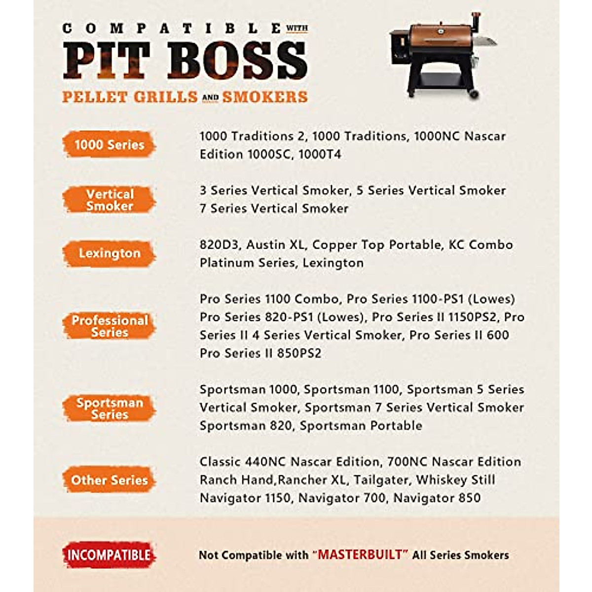 2-Pack Temp Meat Probe Replacement for Pit Boss Pellet Grills and Smokers, 3.5mm Plug Thermometer Probe Accessories for Pit Boss, with 2 Pack Probe Grommets and Probe Clips