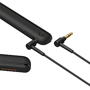 Sony WI-1000XM2 Industry Leading Noise Canceling Wireless Behind-Neck in Ear Headset/Headphones with mic for phone call with Alexa Voice Control, Black