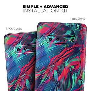DesignSkinz Liquid Abstract Paint Remix V4 Protective Vinyl Decal Wrap Skin Cover Compatible with The Samsung Galaxy S20 (Screen Trim & Back Glass Skin)