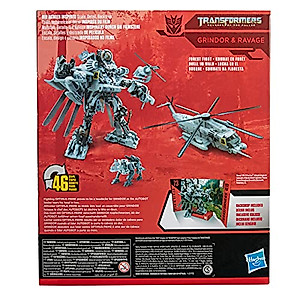 Transformers Toys Studio Series 73 Leader Class Revenge of The Fallen Grindor and Ravage Action Figure - Kids Ages 8 and Up, 8.5-inch