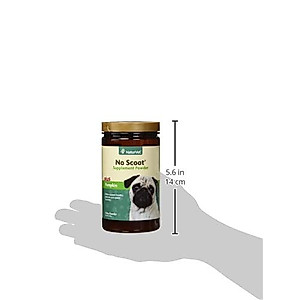 NaturVet - No Scoot for Dogs - Plus Pumpkin - Supports Healthy Anal Gland & Bowel Function - Enhanced with Beet Pulp & Psyllium Husk (5.4oz Powder)