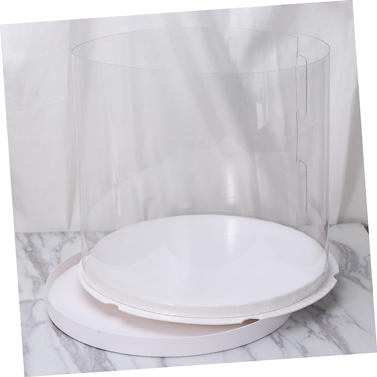 Baluue 2pcs Box Bakery Boxes Material Round Cake Storage Cake Packaging Box for Party Home