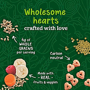 Gerber Organic Baby Food, Toddler, Plant-tastic, plantsYum Hearts, Lentil Banana Carrot Raspberry, 1.48 oz, Pack of 4