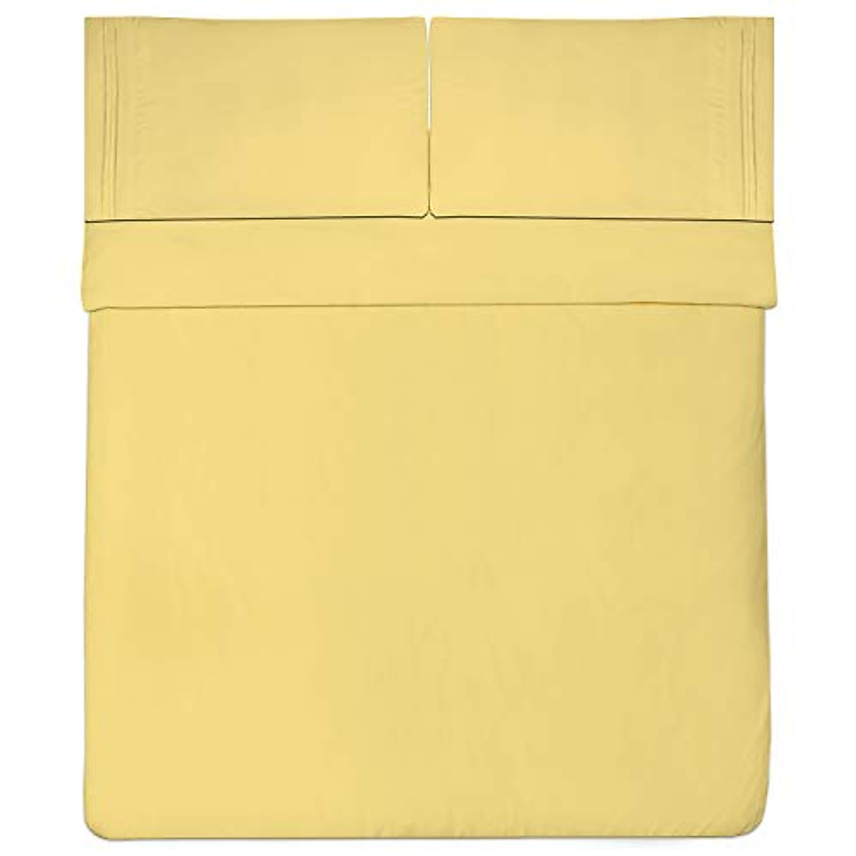 California King Sheet Sets - Breathable Luxury Sheets with Full Elastic & Secure Corner Straps Built In - 1800 Supreme Collection Cal King Deep Pocket Bedding Set, Sheet Set, California King, Yellow