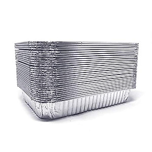(35 Pack) Drip Pans Compatible with Weber Grills Spirit Gas Grills, Q Grills, Genesis and Genesis II LX 200 300 Series l Disposable Aluminum Foil Grease Trays l BBQ, Roasting, Baking & Cooking