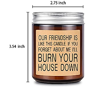 Lavender Scented Candle - Friendship Gifts for Women Best Friend - BFF Birthday Gifts for Friend Female Leaving- Bestie Going Away Gift for Friend Farewell