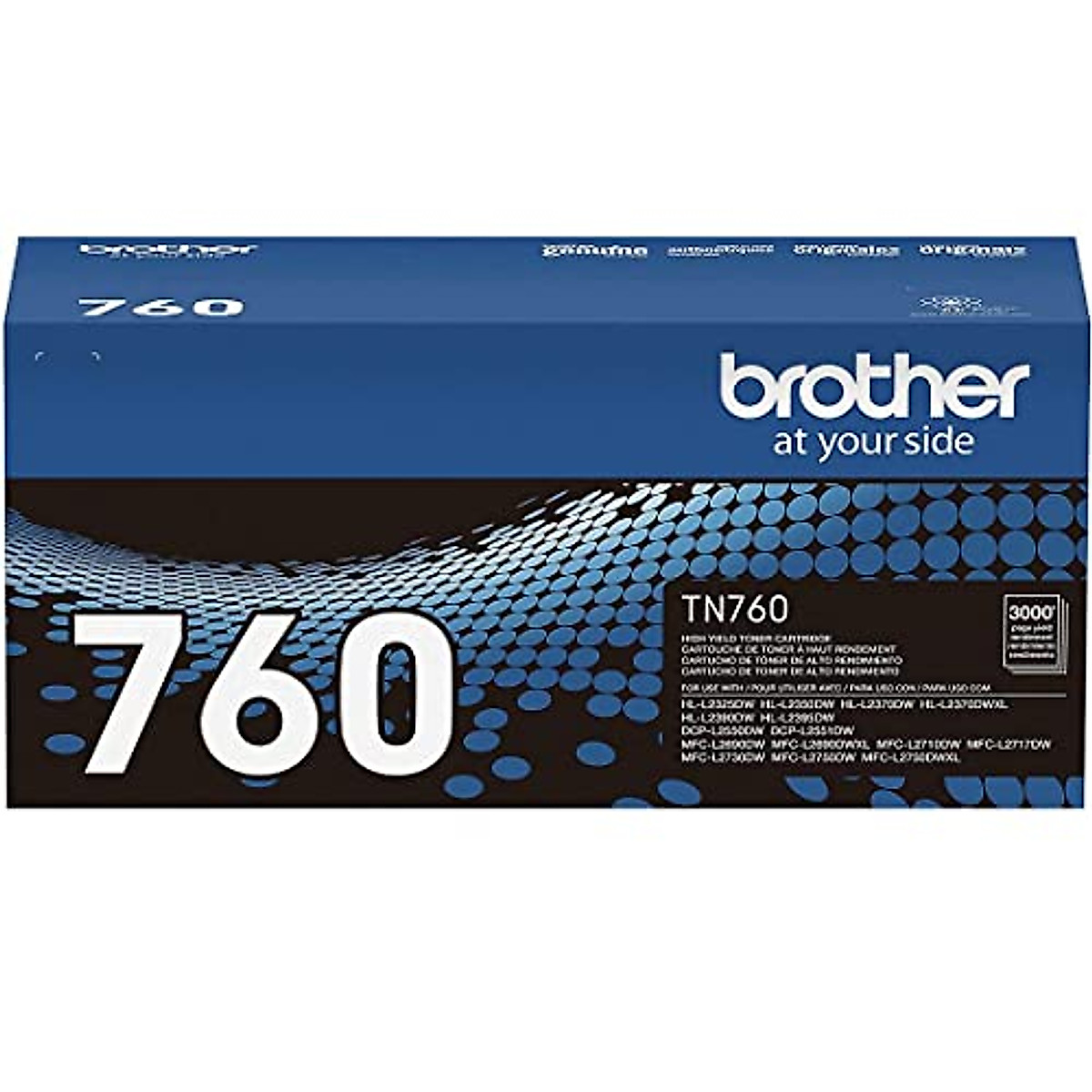 TN760 Toner Cartridge Replacement for Brother TN760 High Yield Black Toner,1 Pack