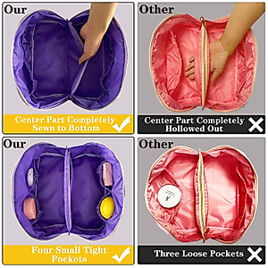 Nylon Makeup Bag Purple Chenille Letter Makeup Bag Preppy Cosmetic Bag Stoney Clover Pouch Chenille Patch Bag Better Belt Bag Cosmetic Bag Varsity Letter Pouch Flat Lay Makeup Bag Stuff Toiletry Bag