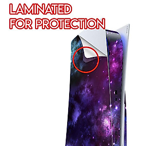 ITS A Skin Skins Compatible with Sony Playstation 5 Console Disc Edition - Protective Decal Overlay Stickers wrap Cover - Space Gasses