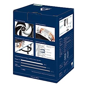 ARCTIC Freezer 7 X - Compact Multi-Compatible CPU Fan, 100 mm PWM CPU Air Cooler, Compatible with Intel & AMD Sockets, Intel LGA 1700, 300-2000 RPM (PWM Controlled), Pre-Applied MX-4 Thermal Paste