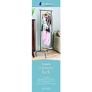 Whitmor Garment Rack, Gunmetal Grey