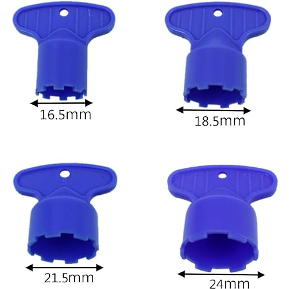 4 Pack (4Size) Sink Cache Faucet Aerator Keys Faucet Aerator Removal Wrench Tools for Mm16.5,18.5,21.5,24