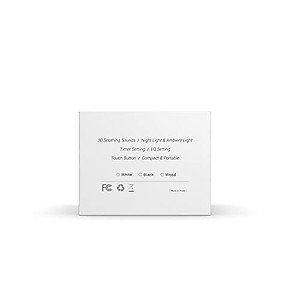 White Noise Machine with 30 High Fidelity Soundtracks, 7 Colors Night Lights, Full Touch Metal Grille and Buttons, Timer and Memory Features, Plug in, Sound Machine for Baby, Adults