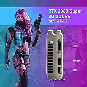 Dell Gaming Precision 3620 Tower Desktop PC, Intel Quad Core I5-6500 up to 3.6GHz, GeForce RTX 2060 Super 8G GDDR6, 32G DDR4, 256G SSD+3T, RGB Keybaord & Mouse, DVD, WiFi, BT, Win10P64 (Renewed)