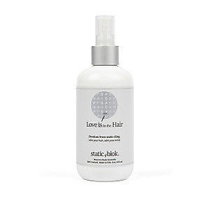 Static Blok Anti-Static Spray for Hair - Instantly Eliminate Static Cling, Shocks, Flyaways- Long-Lasting All-Day Freshness - works on Natural and Synthetic Wigs - 8oz