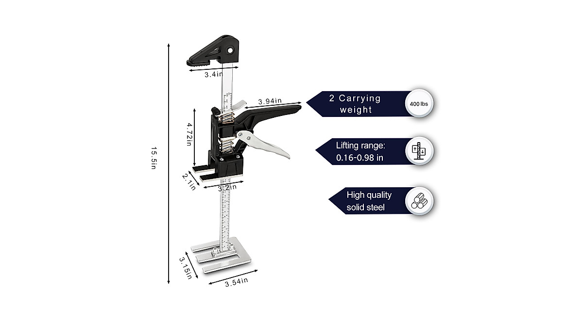 EnryKuo Labor Saving Arm Jack 2 Pack - Heavy-Duty Furniture Lifter