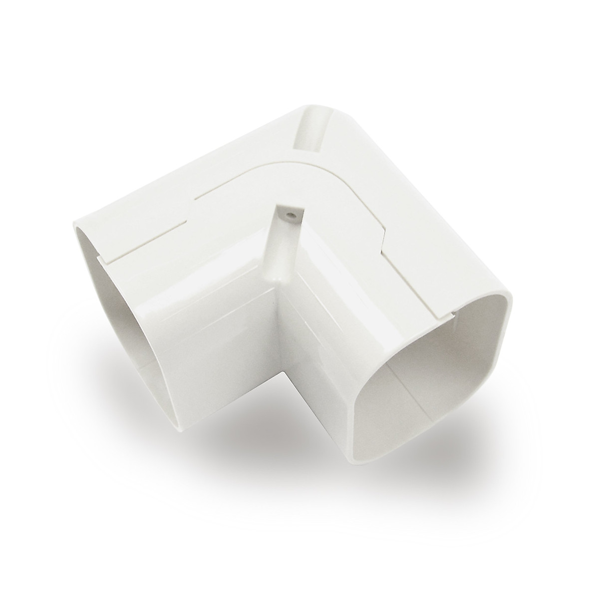 Jeacent 3"W 11.3Ft PVC AC Line Set Cover Kit Tubing Cover for Mini Split, Central Air Conditioner, Heat Pump