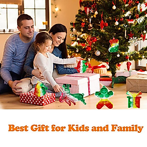 36Pcs Christmas Mini Pop Keychain Fidget Toys Pack,Pop Push it Fidget Sensory Toys,Christmas Party Favors Supplies, for Kids Adults Stress Relief,Christmas Goodie Bag Stuffers.