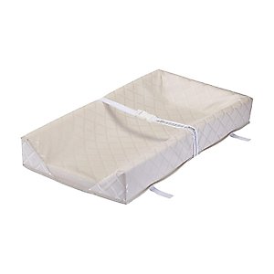 L.A. Baby 32" 3-Sided Madison Jacquard Changing Pad, White
