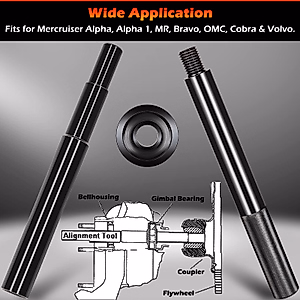 Gimbal Bearing Alignment and Install Kit, Heavy Duty Engine Alignment Tools Set Fits for Mercruiser Alpha 1 Bravo Volvo OMC MR Cobra