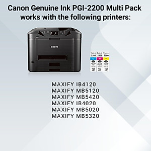 Canon PGI-2200 3 Color Multi Pack Compatible to IB4120, MB5120, MB5420, IB4020, MB5020, MB5320