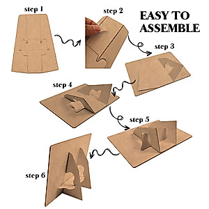 Guess How Many Kisses Are in the Jar Game-1 Standing Sign and 50 Guessing Cards, Kraft Bridal Shower Games, Baby Shower Sign, for Boys Girls Baby Shower Favors and Weddings Party Decoration-21