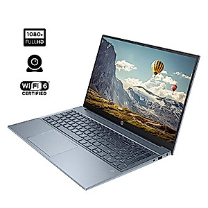 HP Newest 15 Pavilion Laptop, 15.6" Full HD Touchscreen, 12th Gen Intel Core i7-1255U Processor, 16GB RAM, 1TB SSD, Backlit Keyboard, Wi-Fi 6, HDMI, Windows 11 Home, Blue
