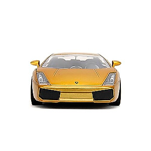 Fast & Furious Fast X 1:24 Gold Lamborghini Gallardo Die-Cast Car, Toys for Kids and Adults