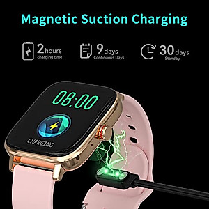 KAKTIN Smart Watch, Fitness Tracker with Call Receive/Dial,Step Counter,1.7'' Touch Screen Smartwatch Activity for Women Men Compatible with Android iPhone iOS