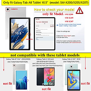 UUcovers Kids Case for Samsung Galaxy Tab A8 10.5 inch Tablet 2022 (SM-X200/X205/X207) Shockproof Handle Stand Lightweight Silicone Protective Kickstand Cover for Galaxy Tab A8 10.5 inch, Orange Bird