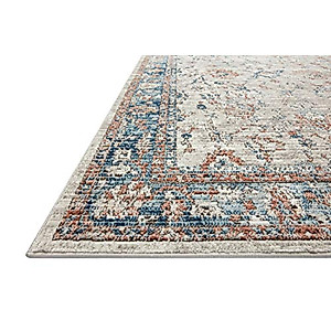 Loloi II Bianca Collection BIA-05 Dove/Multi, Contemporary 9'-9" x 13'-6" Area