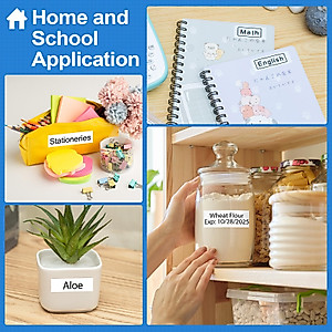 Labelife TZe-251 24mm Label Tape Replacement for Brother P Touch TZe TZ Label Tape 24mm 0.94 Laminated White TZe251 TZ-251 for Brother Ptouch PT-D600 PT-D610BT PT-P710BT Label Maker, 1 Inch, 4-Pack