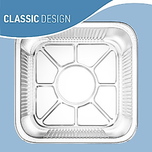 DOBI 8x8 Aluminum Foil Pans With Lids (20 Pack) - 8 Inch Disposable Square Baking Pans with Foil Lids - Tins for Cake, Casserole, Lasagna, Meatloaf, or Brownie. Standrad Size: 8" x 8" x 1.75"