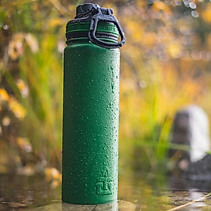 Tempercraft 22 oz Vacuum Insulated Sport Bottle | Custom Laser Engraved Options | Stainless Steel, Double-Walled, Wide Mouth (Lilac - Custom)