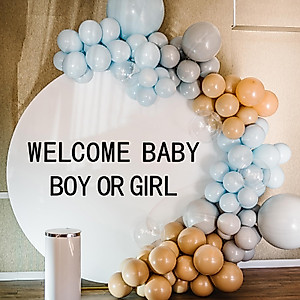Dunzoom 134 Pcs DIY Letter Sign Sticker for Backdrop Customizable Happy Birthday Gender Reveal Sticker for Balloon Arch Decorations Make Your Own Letter Sticker Kit for Birthday Party Baby Shower