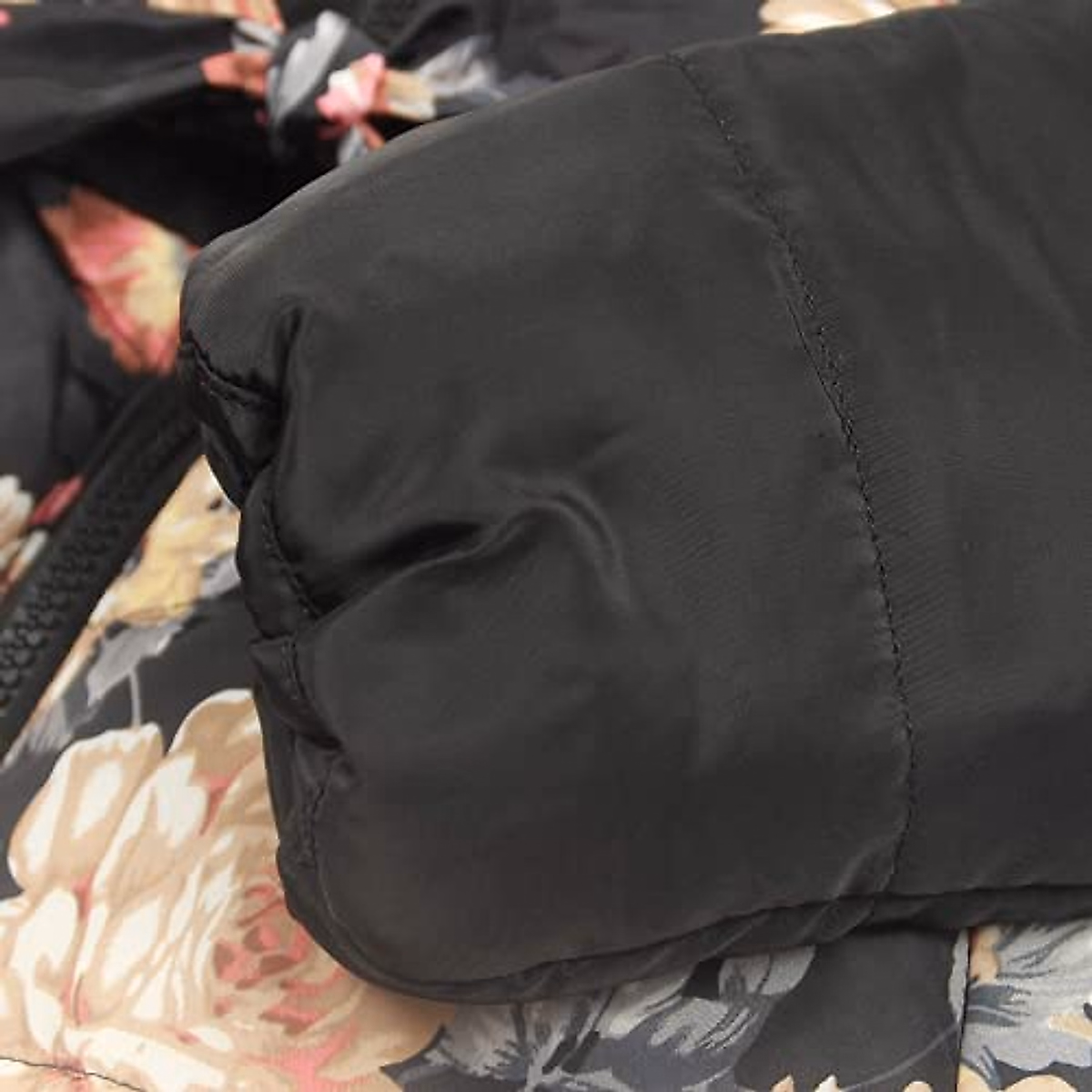 SS&CC Girls' Long Flower Printing Bowknot Winter Hooded Down Jacket 10-12 Years