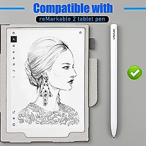 No Worn Out Titanium Alloy Replacement Maker Tips fits for Remarkable 2 Maker Stylus Pen, Ballpoint Smooth Note Taking Fine Backup Nibs ,2 Pcs