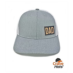 CRAVE HATS Dad Hat, Dad Trucker Hat, Dad Gifts, Dad Hat for Men, New Dad Hat (Gray/White)