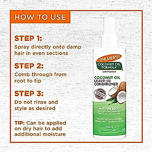 Palmer's Coconut Oil Formula Moisture Boost Leave-In Conditioner, 8.5 Ounce