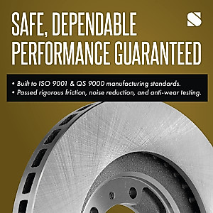 SureStop Rear, Driver or Passenger Side Brake Disc Compatible with 2013-2020 Nissan Pathfinder, 2018 Nissan Sentra, 2004-2009 Nissan Quest & 2011-2017 Nissan Quest