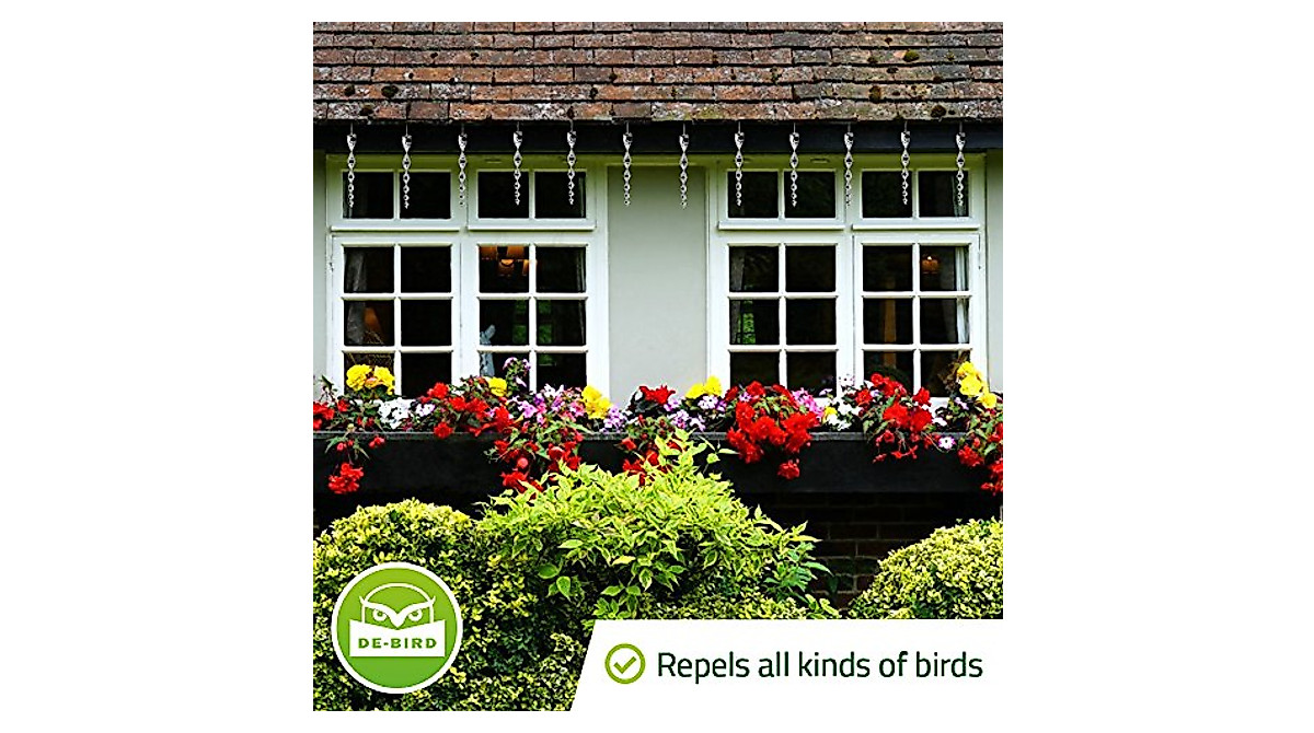 De-Bird Bird Scare Rods - Effective Woodpecker & Pigeon Repellent