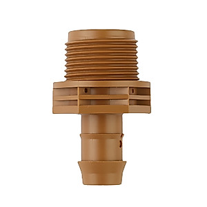 APT 1/2 Inch Drip Irrigation Fittings. 27 Count Full Irrigation System Connectors. Set of Faucet Adapter, Elbow, Transfer, Tee, End Plug, Cross and Gourmet. Also fits 17 MM Hose.