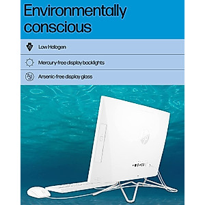 HP All-in-One 21.5" FHD Desktop Computer Newest, 16 GB RAM, 1TB PCIE SSD, AMD Athlon Gold 3150U, Radeon Graphics, HDMI, Camera, Windows 11 H w/GM Accessories, Black