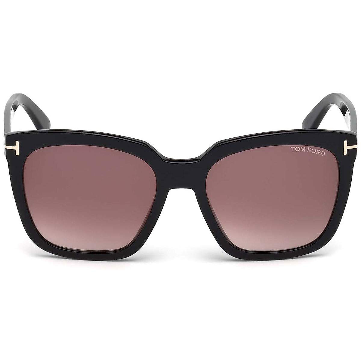 Tom Ford Square Sunglasses TF502F Amarra 01T Black 55mm FT0502