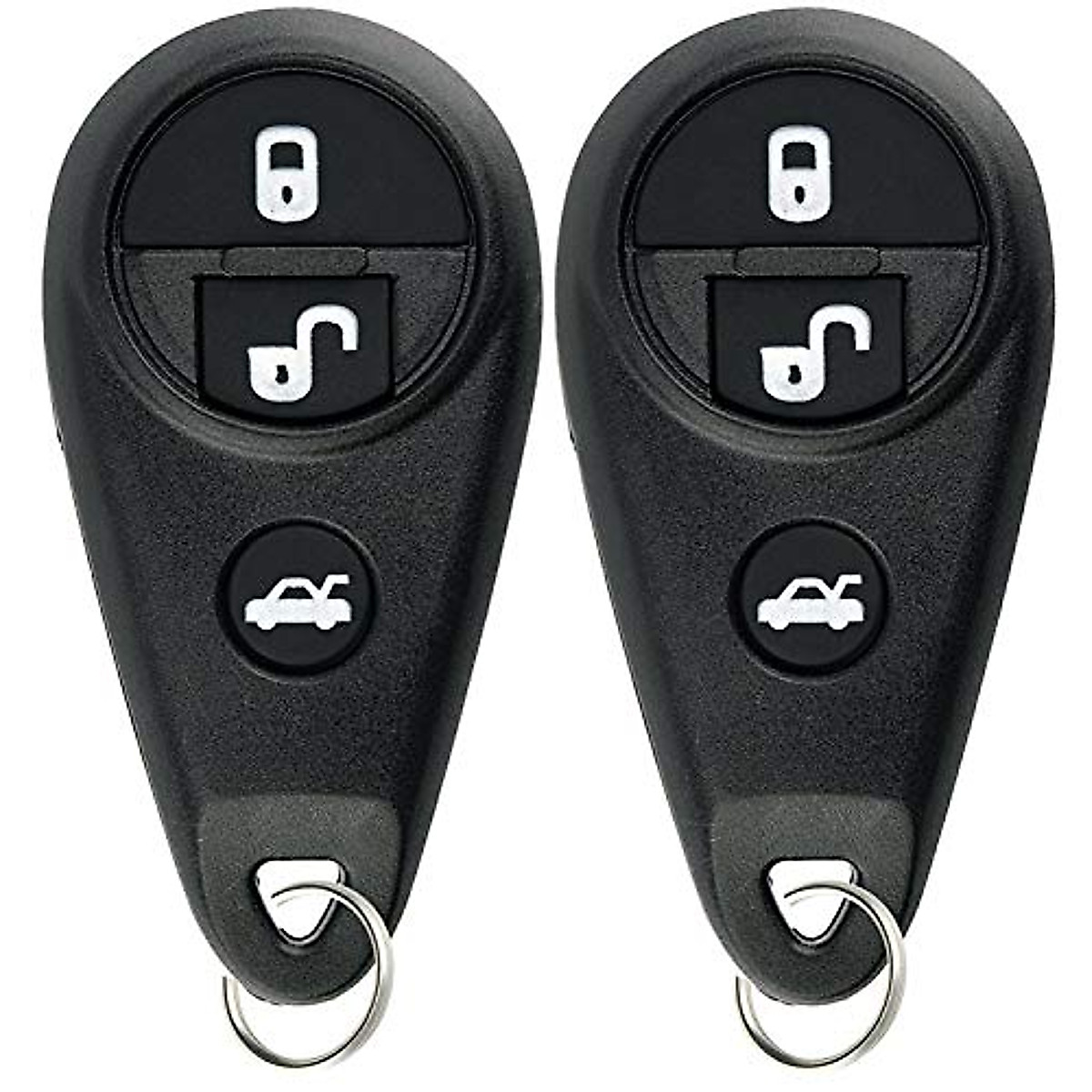 KeylessOption Keyless Entry Remote Car Key Fob for Subaru Forester Outback Legacy Impreza WRX CWTWB1U819 (Pack of 2)