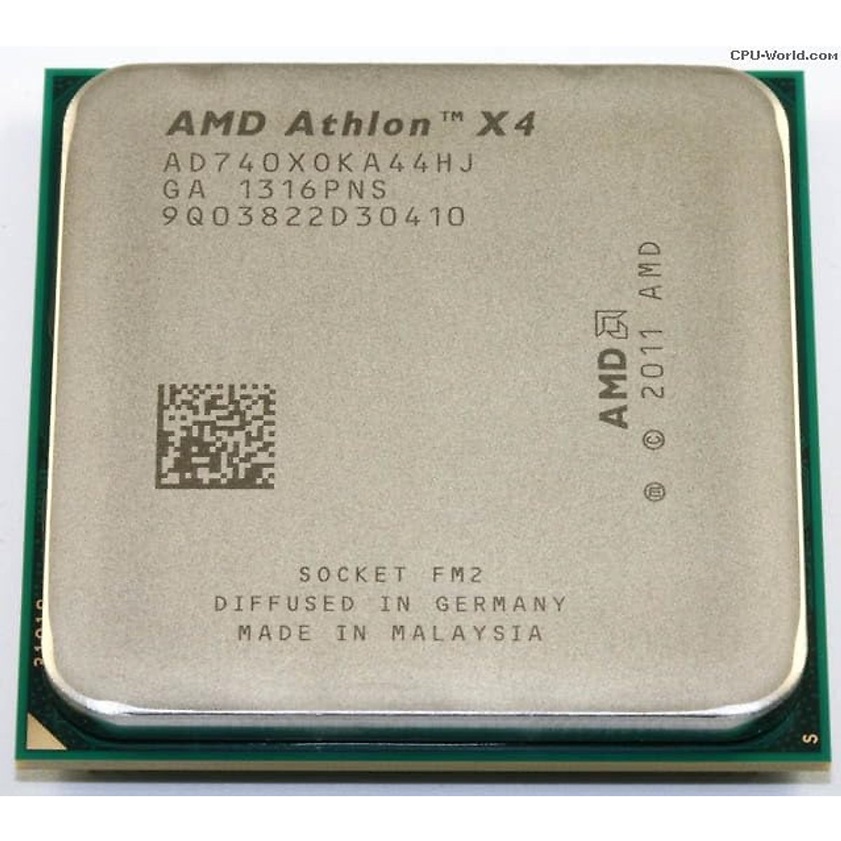 AMD Athlon X4 740 CPU Used 4-Core 4-Thread Desktop Processor 3.2 GHz 4M 65W Socket FM2