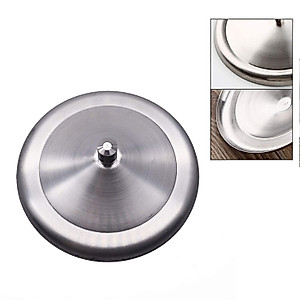 Antrader Stainless Steel Home Round Shaped Tea Coffee Glass Water Cup Lid Cover Dustproof Fit for Cups of 3.6" -3.9" in Diameter