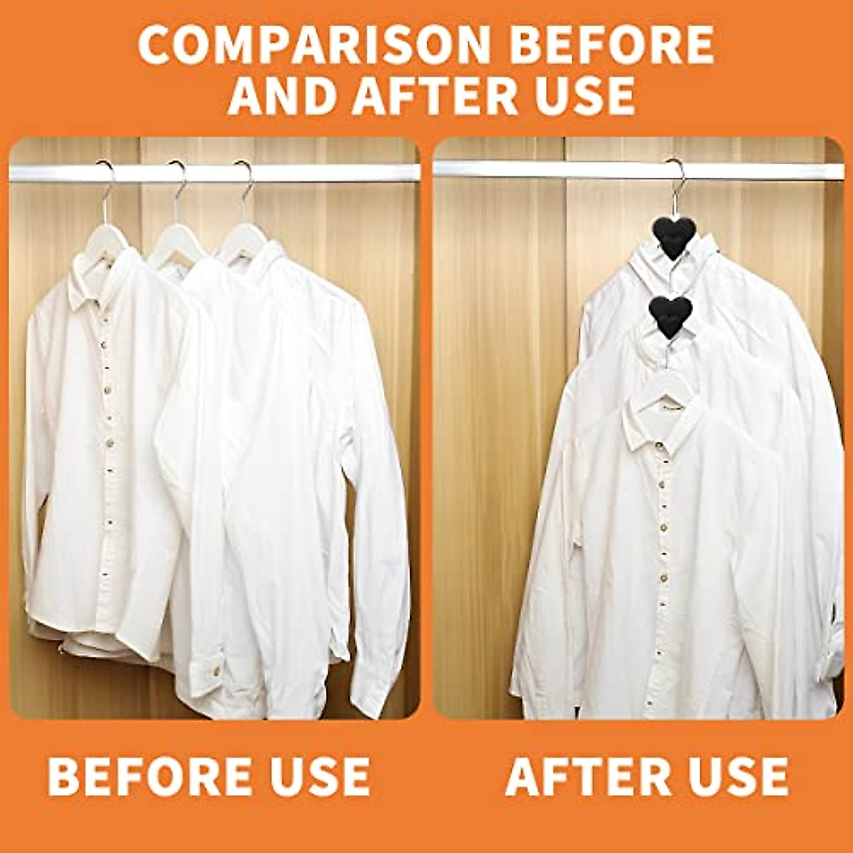 Hangers Space Saving, 24PCS Hanger extender hooks, Hanger Connector Hooks, Clothes Hanger, Connector Hooks, Premium Smart Hanger Extender Hooks, Space-Saving Hanger Connector Set That can Link Hangers